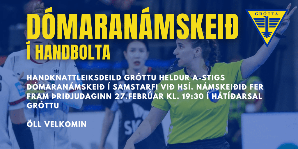 Dómaranámskeið í handbolta - Íþróttafélagið Grótta
